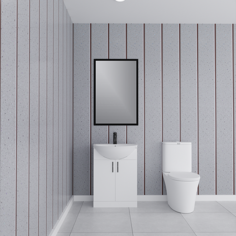 4 Pack | 8mm Grey Sparkle With Chrome Wall & Ceiling Panel 2.6M – Panel ...
